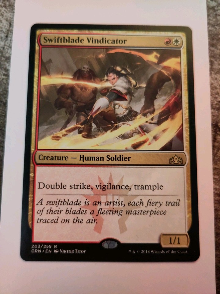 Swiftblade Vindicator Guilds of Ravnica Regular | eBay