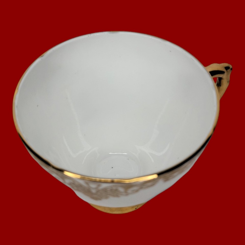 Sutherland Fine Bone China Vintage Cup w/Red Rose & Gold Trim ...