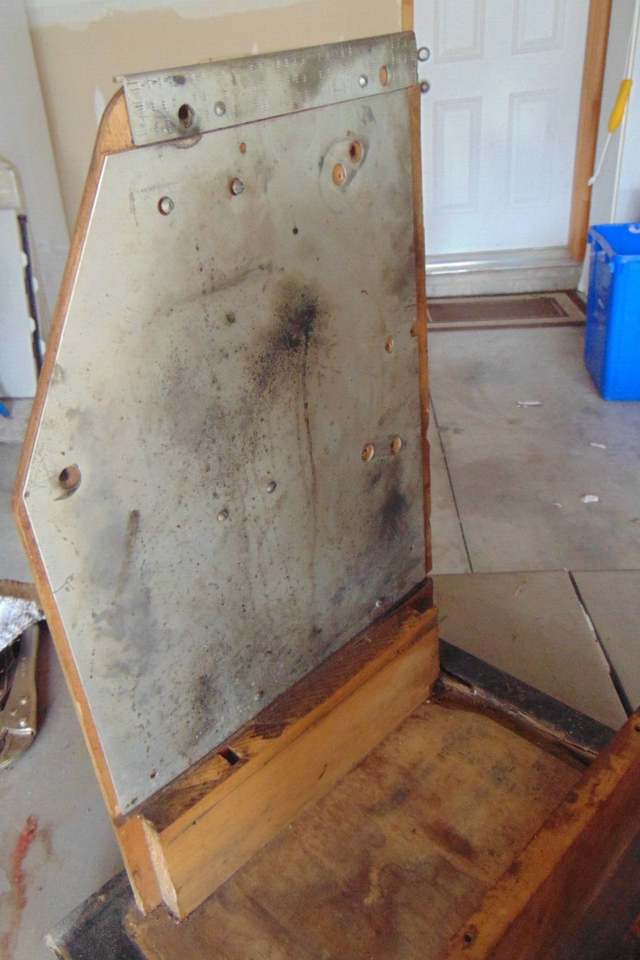 Original Mills Slot Machine Wood Cabinet Sides & Base with Armor Plate ...