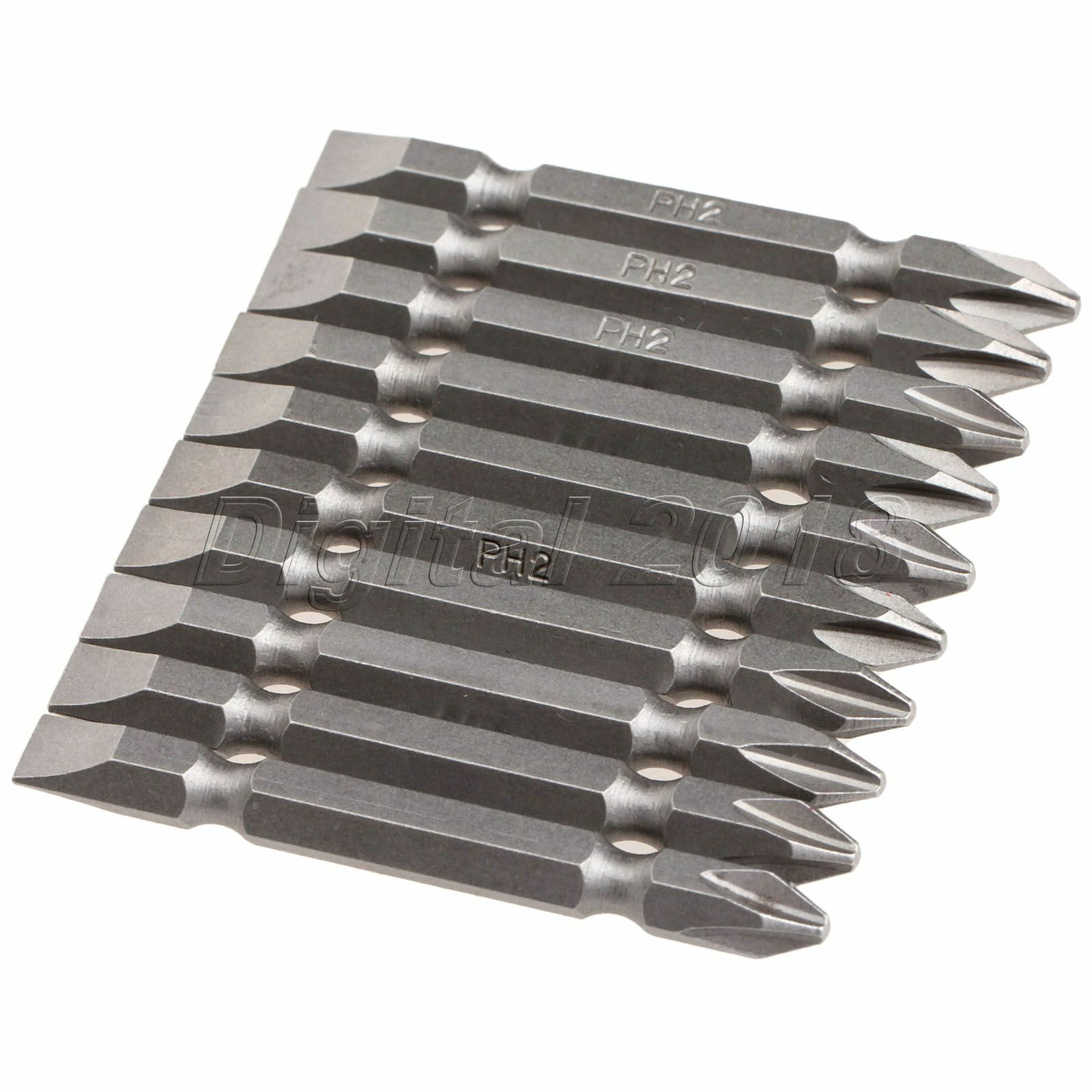 65mm Double Ended Screwdriver Power Bits Tool PH2 Screw Driver Magnetic ...