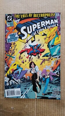 ACTION COMICS #700 VF/NM 1994 DC Comics SUPERMAN Fall of Metropolis 68 ...