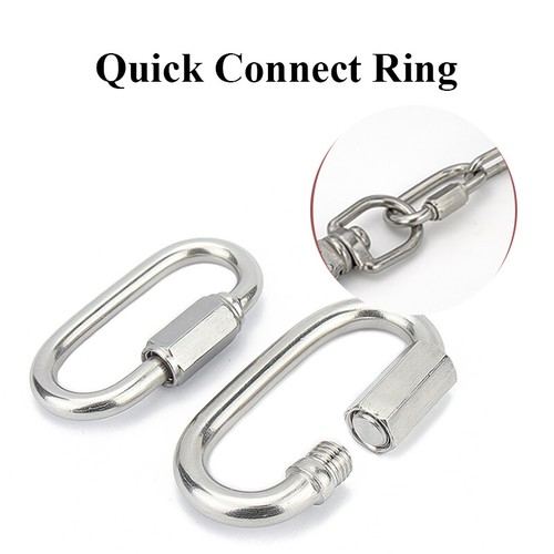 304 Stainless Quick Connect Ring Chain Buckle Fastener M3~14 Hook ...