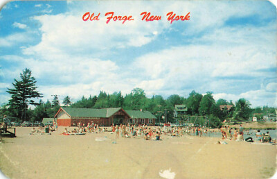 Postcard Old Forge Beach New York | eBay