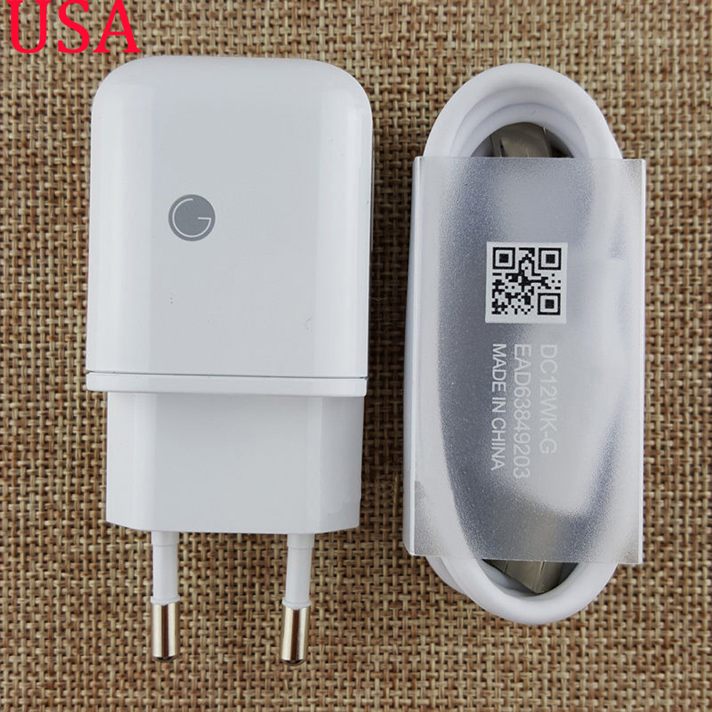 Original For LG V20 G6 USB Data Cable Fast Charger Rapid Travel Adapter ...