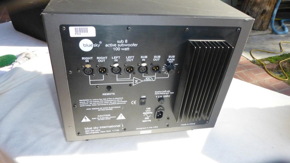 Blue Sky Sub 8 Subwoofer Self Powered /Loved by Music Producers | eBay