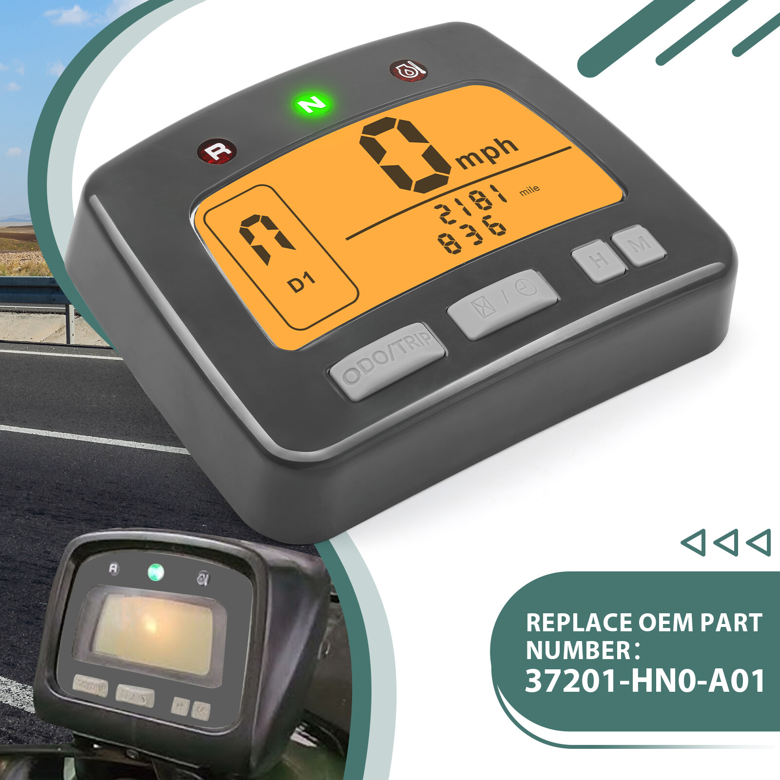 2000-06 FOR HONDA TRX 350 RANCHER TE 2X4 ES TRX350 SPEEDO METER DASH ...