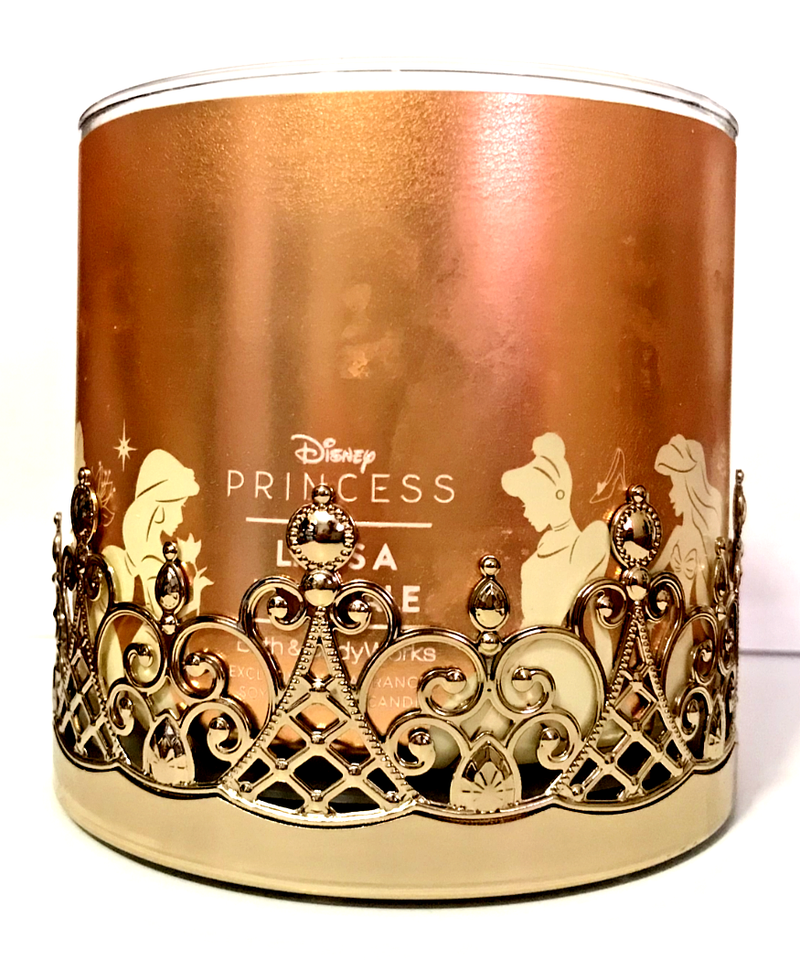 Disney Princess LIFE’S A FAIRYTALE CANDLE GOLD CROWN LID Bath Body ...