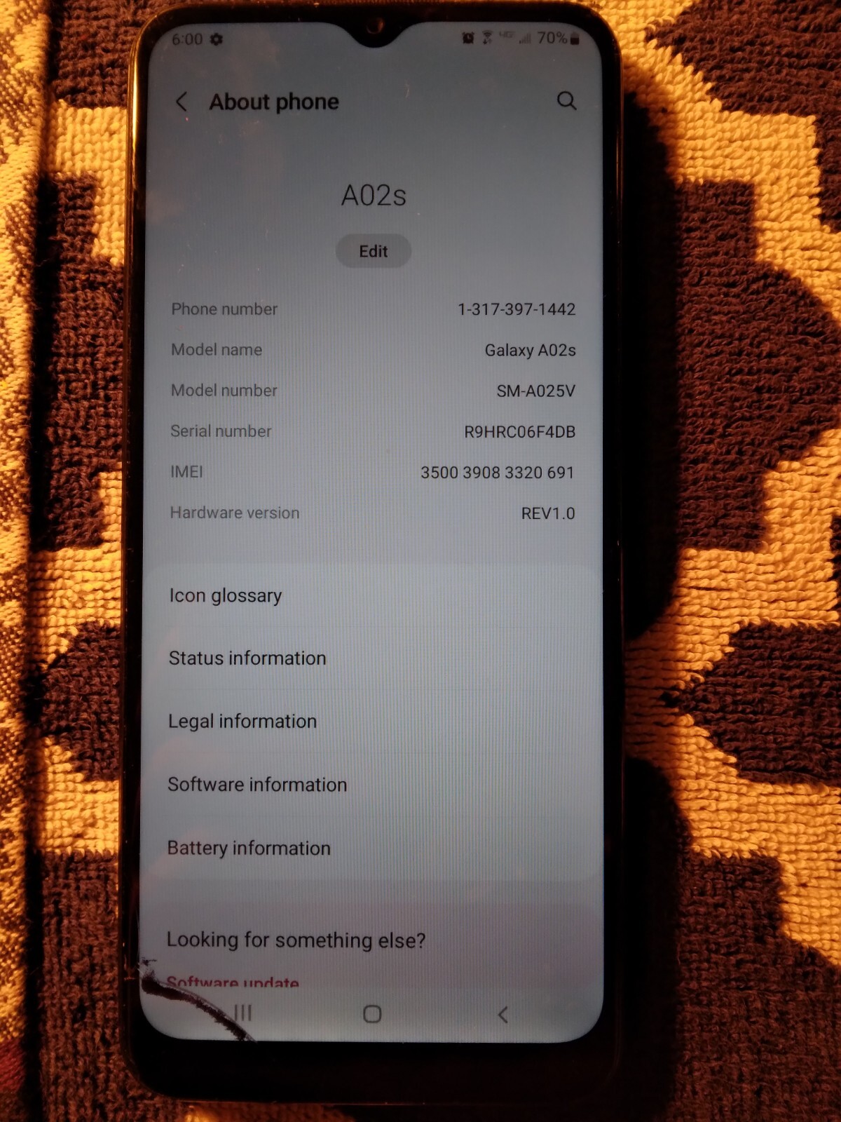 Samsung Galaxy A02 Verizon Unlocked Model SM-A025V Black 887276537061 ...