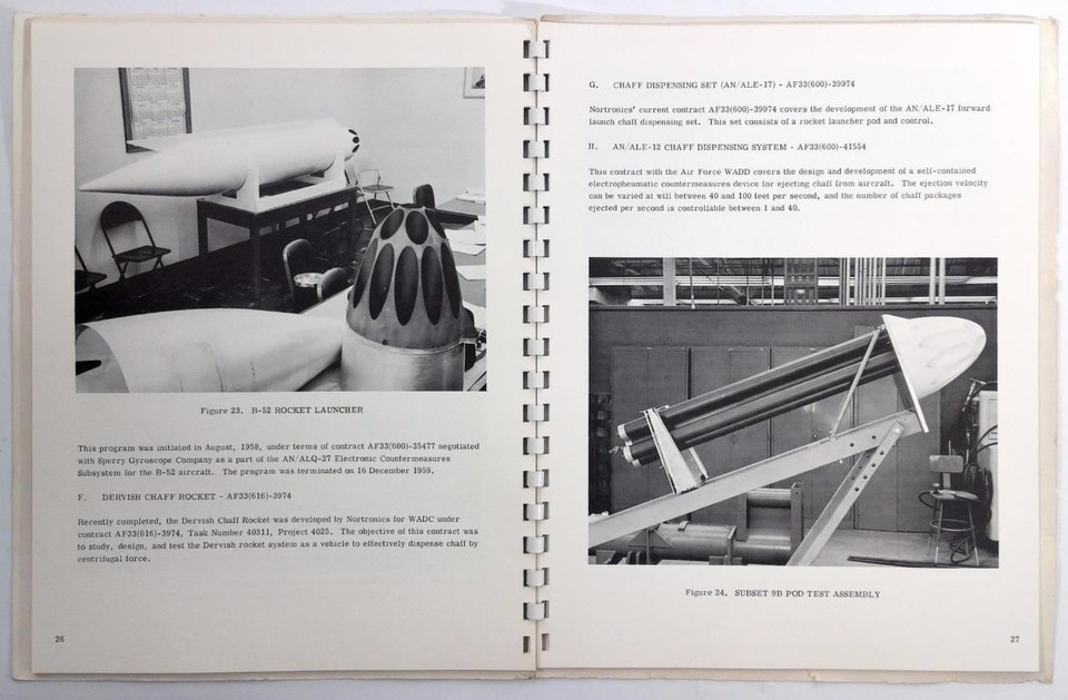1961 Northrop Nortronics COUNTERMEASURES ORDNANCE Hawk Dervish Gimlet ...