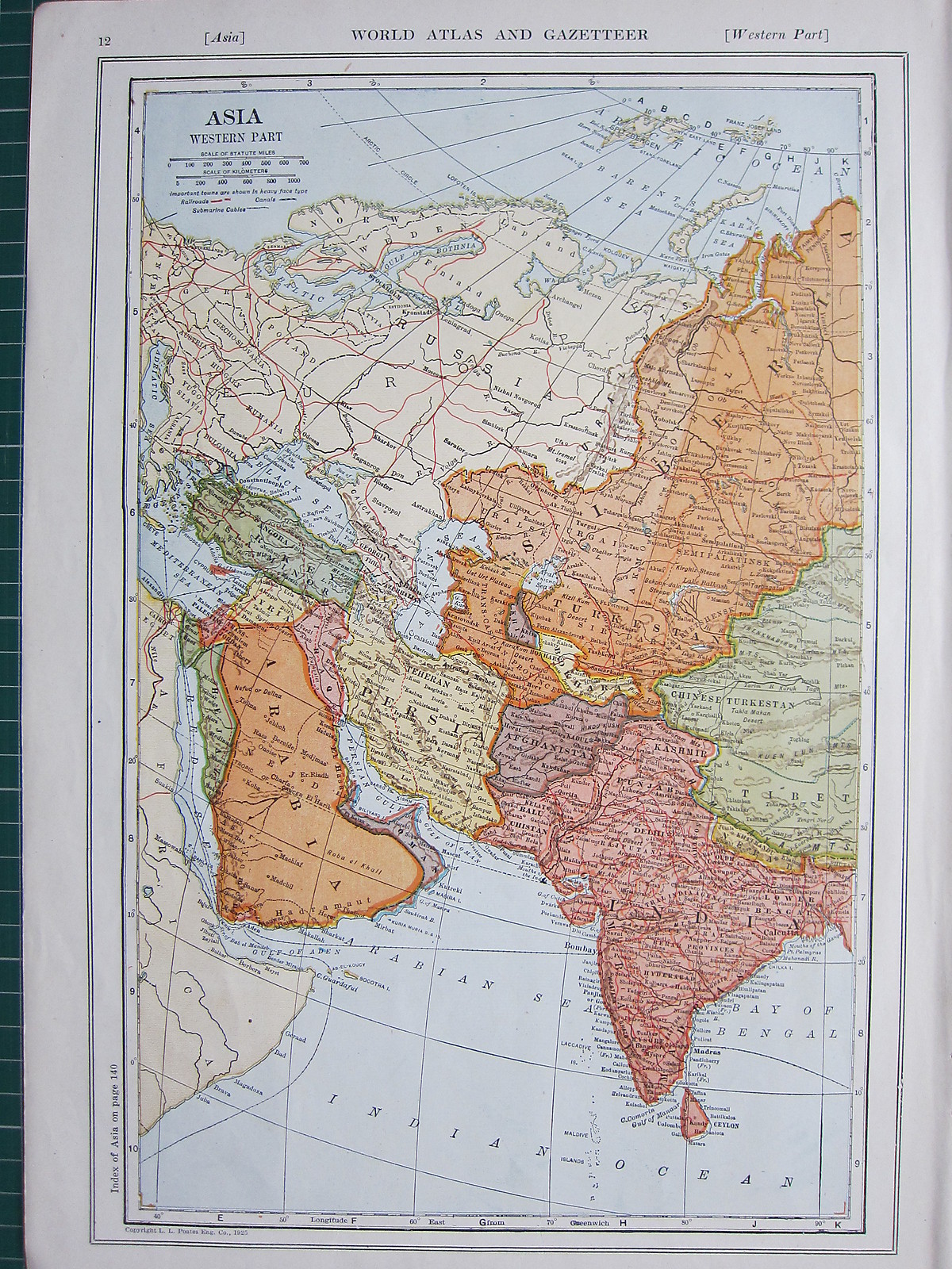 Turkestan Desert On World Map