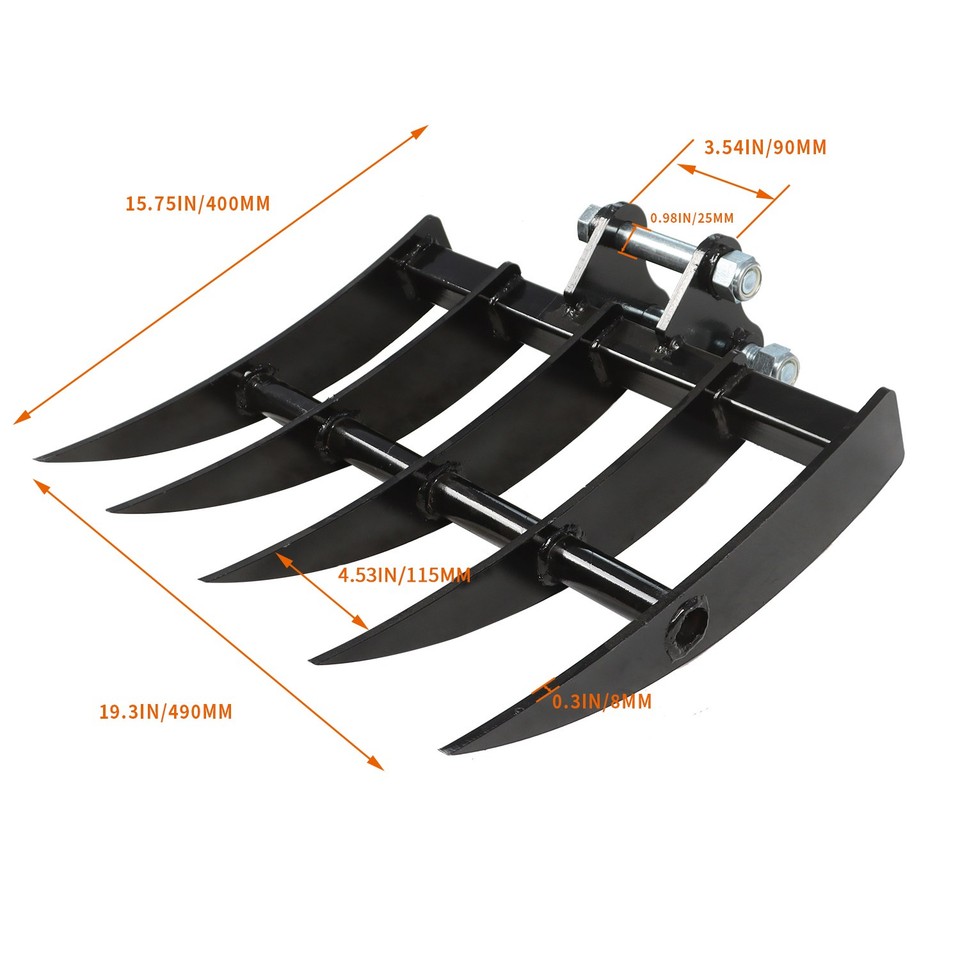 Attachment Rake Attachments Tools NEW For Mini Excavators Excavator ...