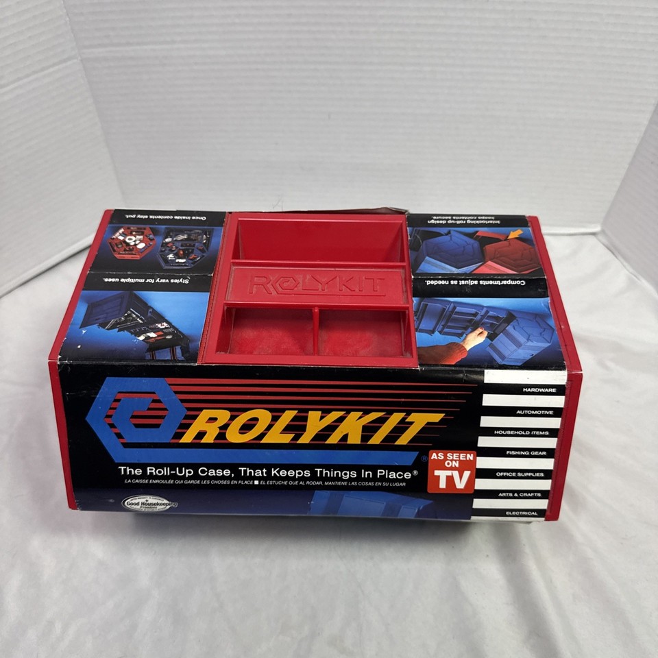 VINTAGE Rolykit Red Roll Up Storage Arts Crafts Model S-11 As Seen On ...