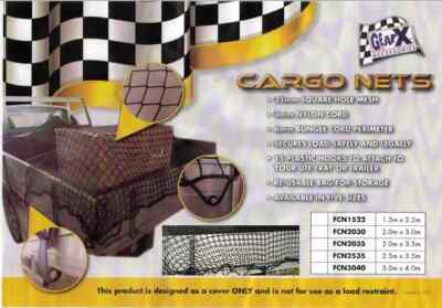 Cargo Net 2m x 3m 35mm Square Mesh Safe & Legal - Great for Ute Truck ...
