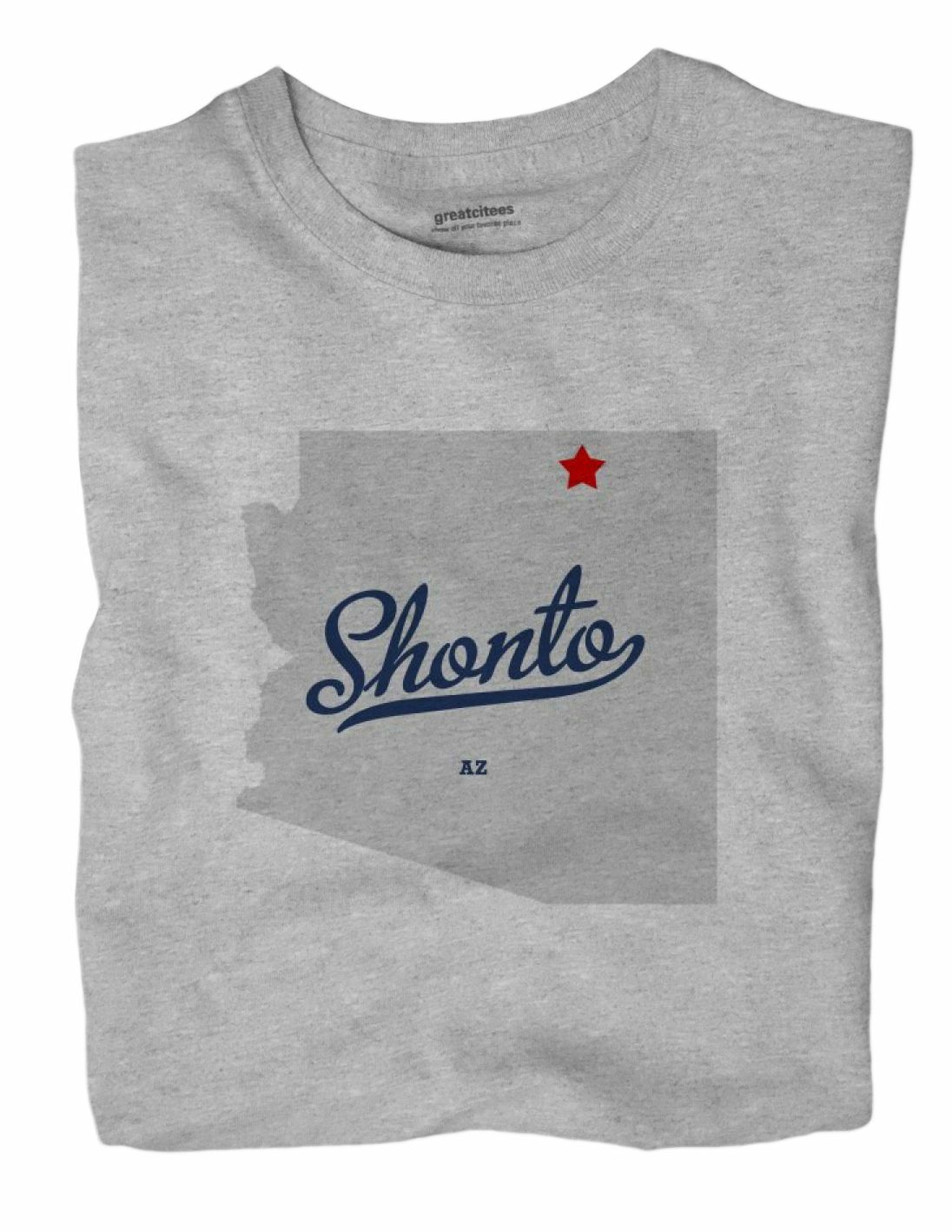 Shonto Arizona AZ T-Shirt MAP | eBay