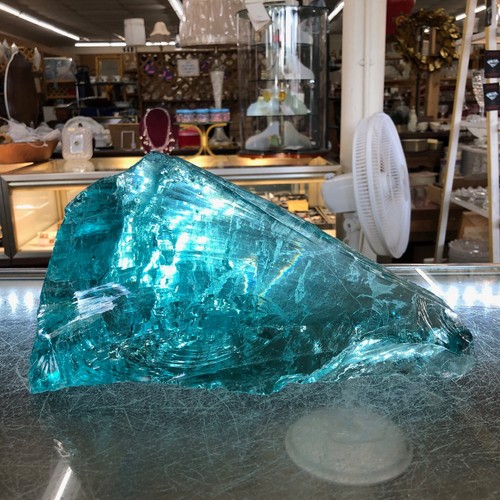 Teal 7.75# Slag Glass Cullet Sorcerer Stone Garden Landscaping Aquarium ...