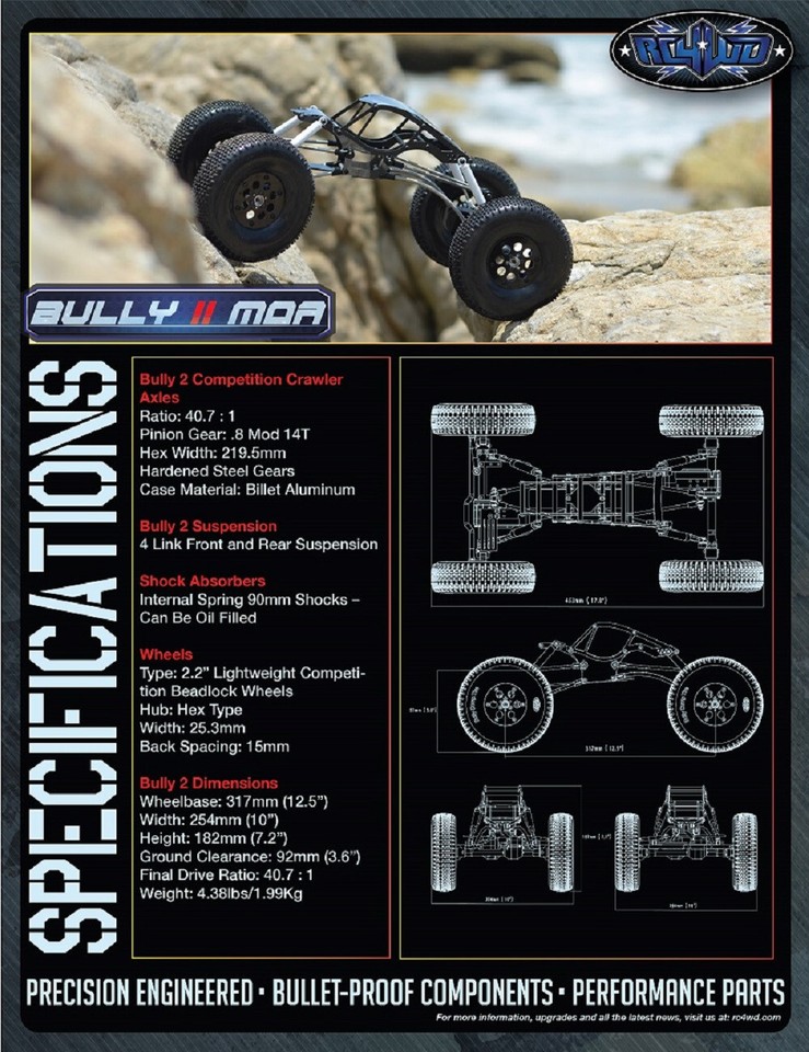 RC4WD Bully II MOA Competition Crawler Kit RC4Z-K0056 639302604588| eBay