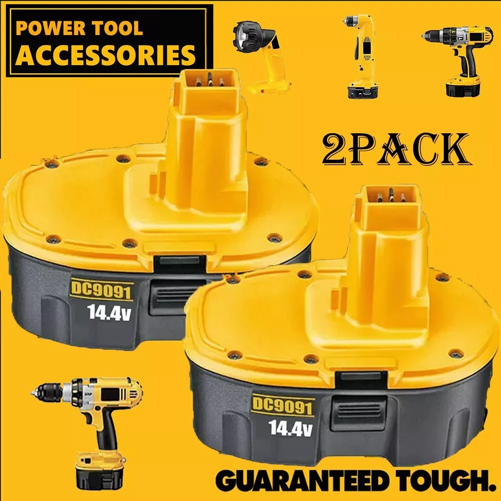 2-Pack For DeWalt 14.4Volt Battery DC9091 DW9091 DW9094 DE9091 Cordless ...
