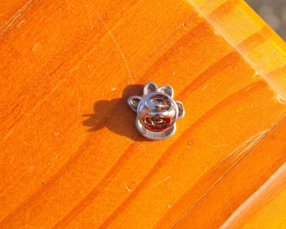 Puppy Dog Paw Print Pinback Clift Pewter Lapel Pin | eBay