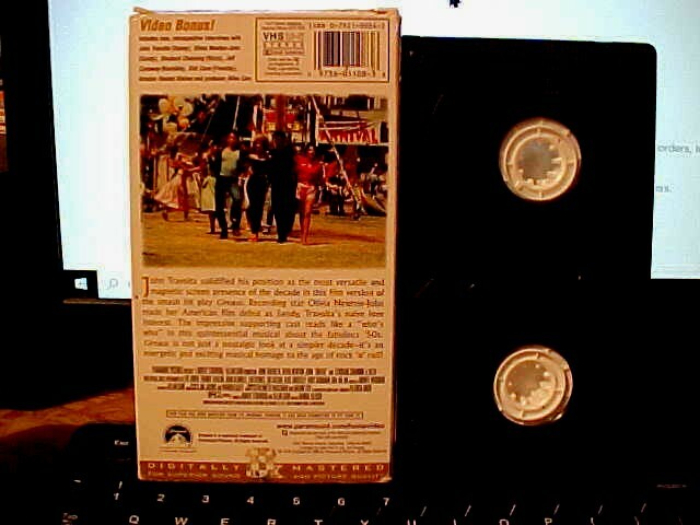 Grease VHS VCR Video Tape Movie John Travolta Used G2 97360110838 | eBay