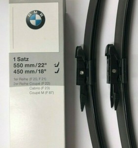 Genuine BMW 1 & 2 Series Front Wiper Blade Set 61612219148 F20/F21/F22 ...