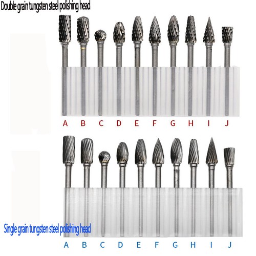 1pcs Single and double grain tungsten steel grinding head hard alloy ...