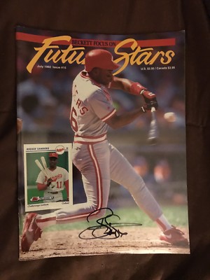 Reggie Sanders Signed Beckett Magazine Autographed | eBay