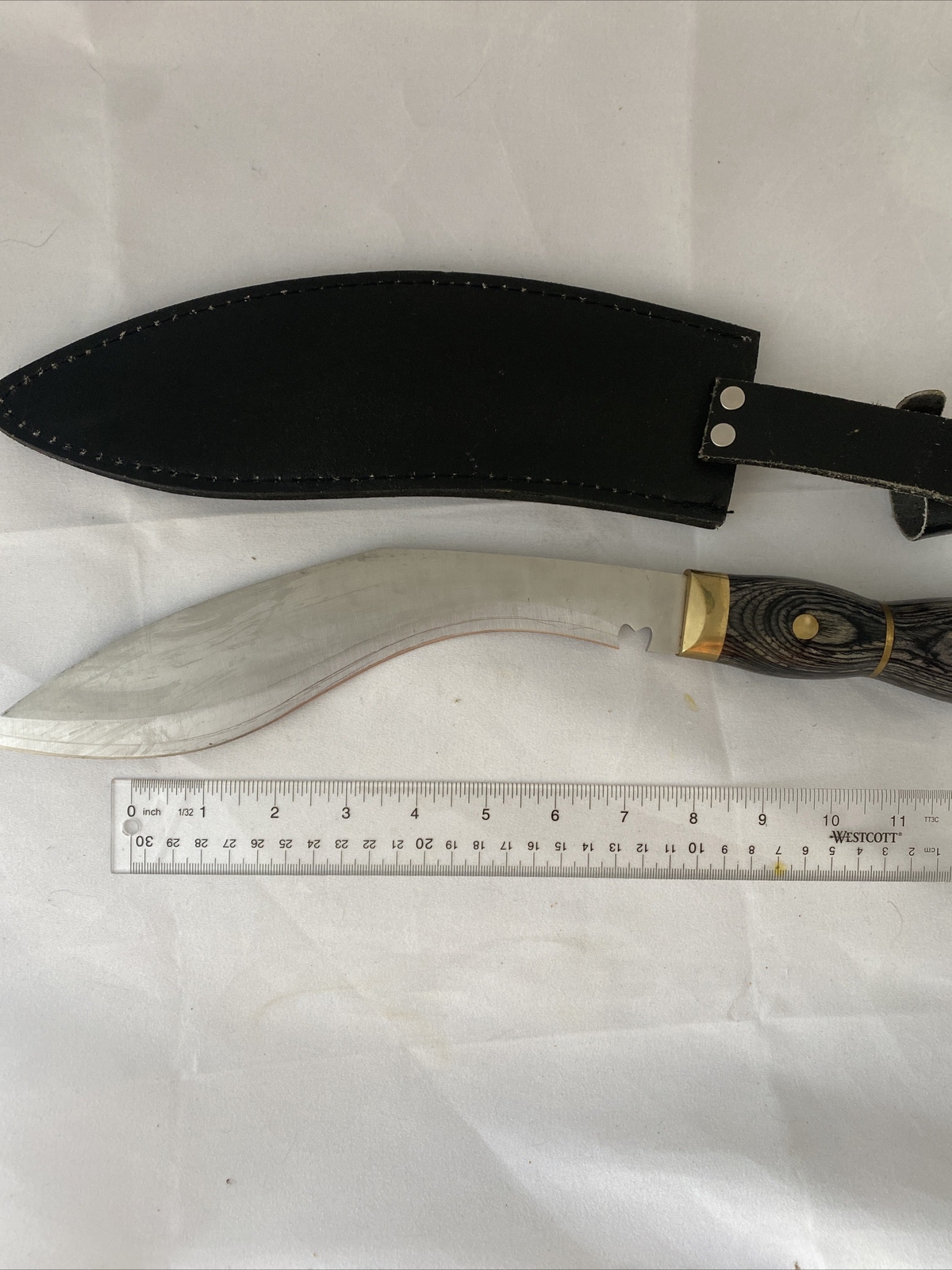 Officers Polished Stainless Steel Kukri! No Box. Made In Pakistan ...