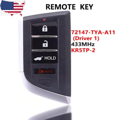New FOR 2022 - 2024 Acura MDX Smart Key 4B Hatch HOLD KR5TP-2 72147-TYA ...