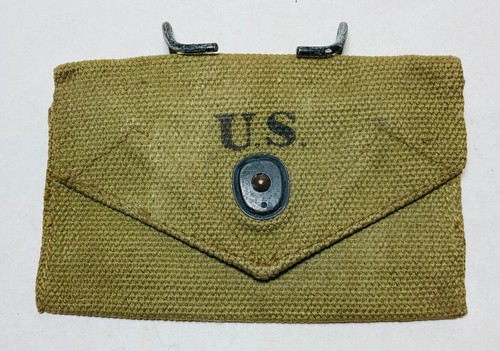 WW2 US Army Military M1942 First Aid Pouch FA Field Web Gear Equipment ...