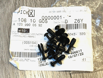 BRAND NEW - MERCEDES Cowl Grille Rivets PART# 1239900592 GENUINE OEM ...