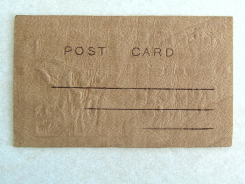 D1317 Postcard Leather Monkey sugar cane cocktail water wagon now camel ...