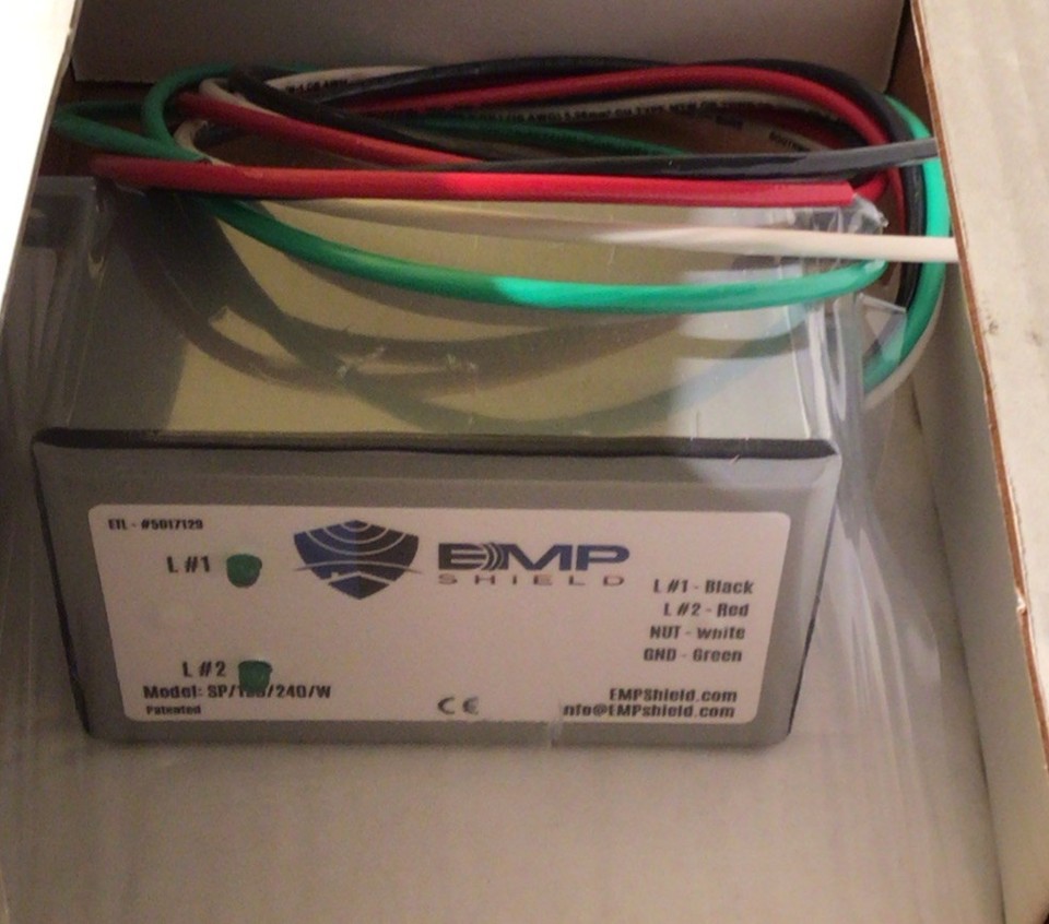 Brand New EMP Shield SP-120-240-W Home EMP & Lightning Protection + CME ...