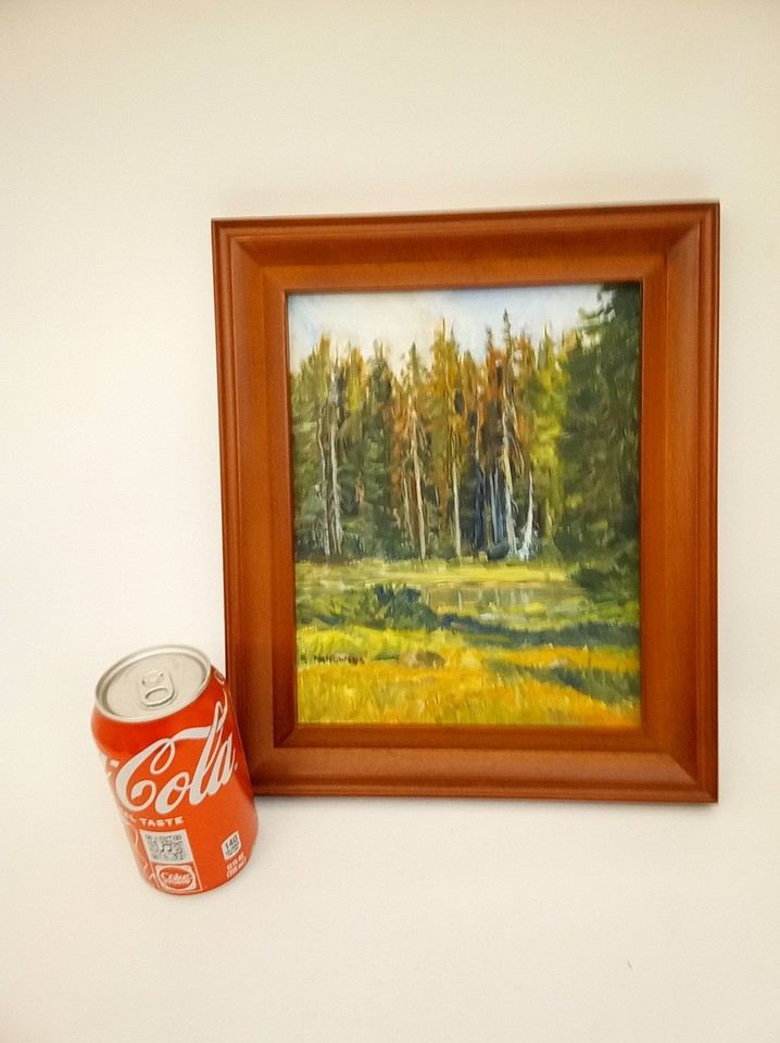 Nancy Knowles original oil painting Scott Lake Oregon 2007 framed ...