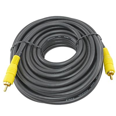 30' ft foot Single RCA Composite TV DVD Video Projector Cable 10m CORD ...