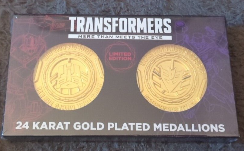 Transformers 24 Karat Gold Plated Medallions - Limited Edition. for ...