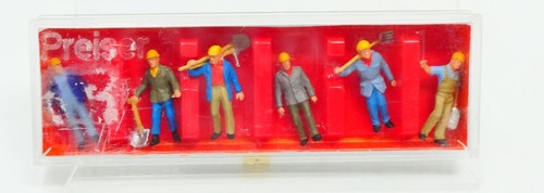 Preiser Mini-Figures 10033, Railroad Track Workers, Track Gang, HO ...