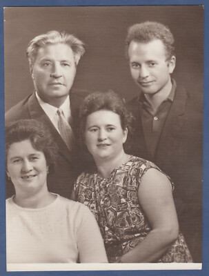 Family Portrait of Men and Women. Soviet Vintage Photo USSR | eBay