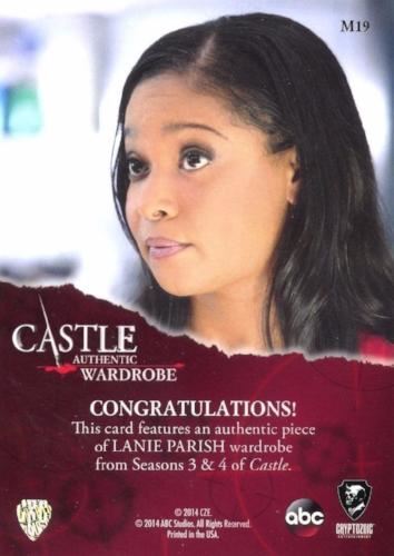 Castle Seasons 3 & 4 Lanie Parish Wardrobe Costume Card M19 | eBay