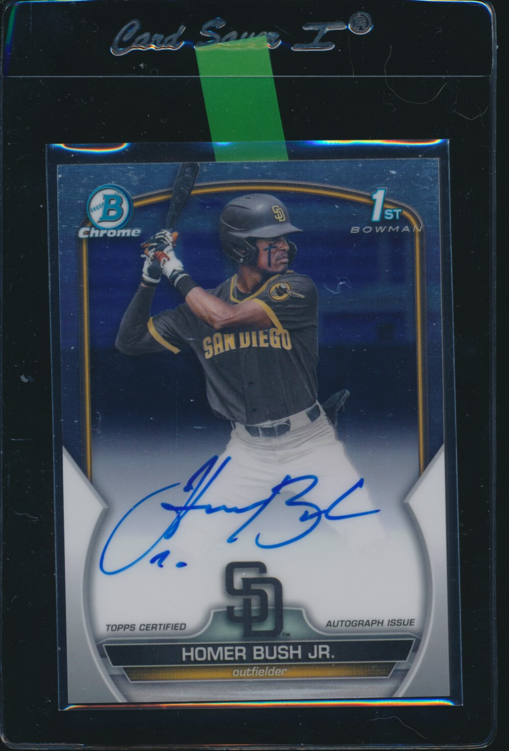 HOMER BUSH JR AUTO 1st 2023 Bowman Chrome Draft Autograph PADRES Rookie ...