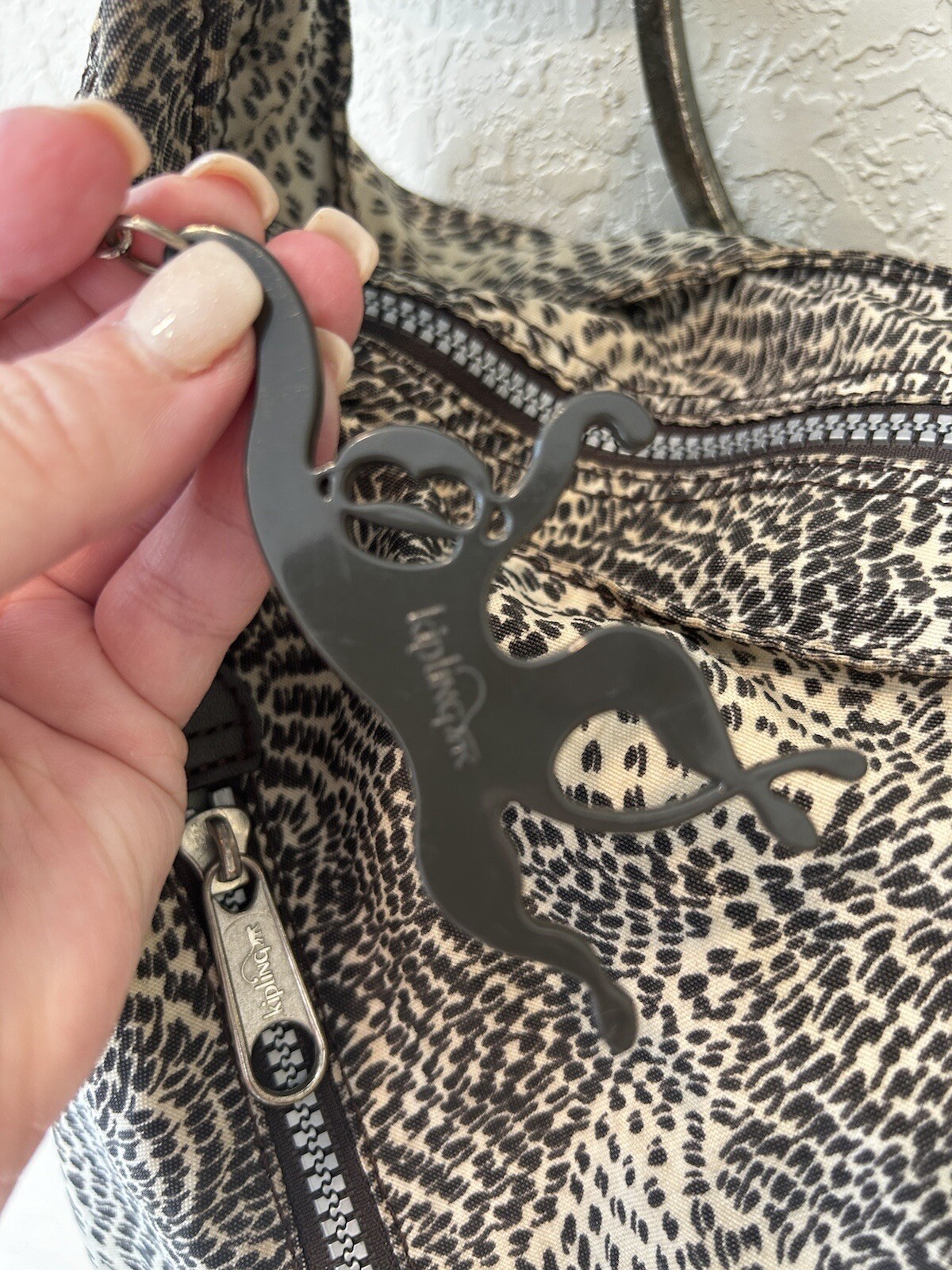 Kipling Morrisey Leopard Print Hobo Crossbody Handbag… - Gem