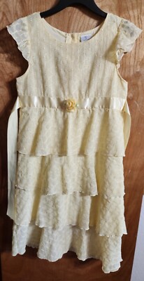 Girls 16 Yellow Easter Dress | eBay