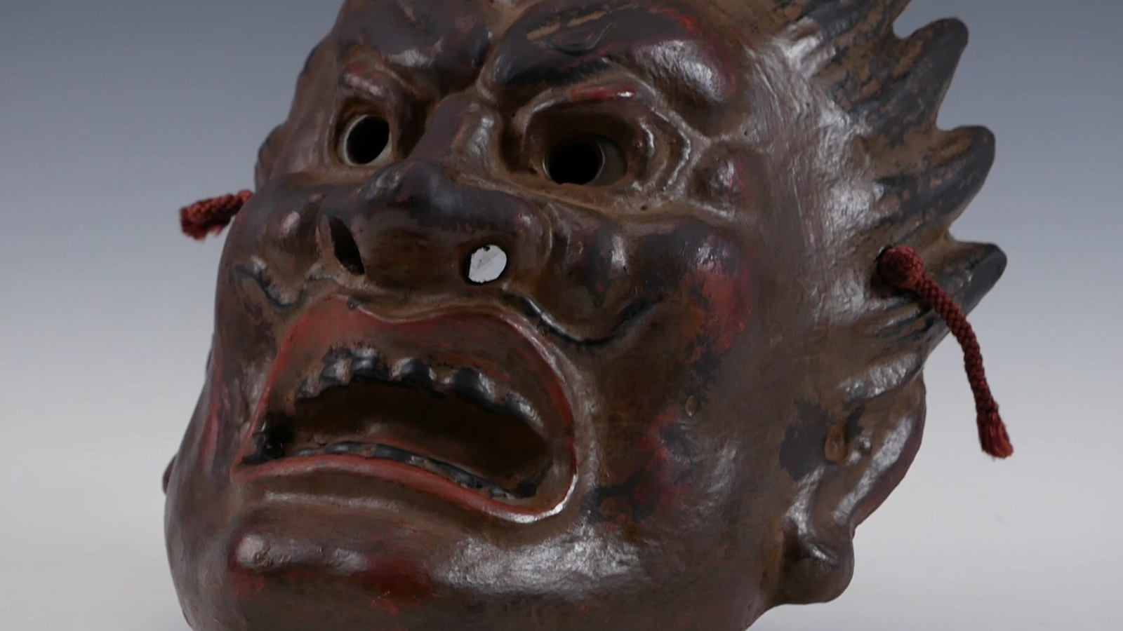 Authentic Old Vintage Buddhism Mask Plaque -Basara- Showa Era Nara ...