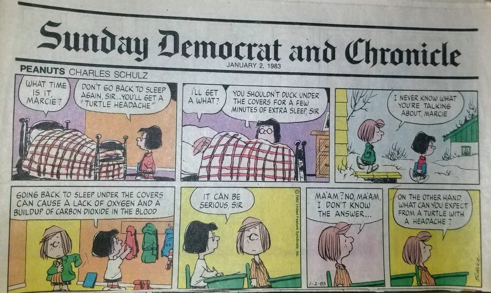 Lot of 49 Vintage PEANUTS Sunday Comics Strips 1/2/83 to 12/18/83 | eBay