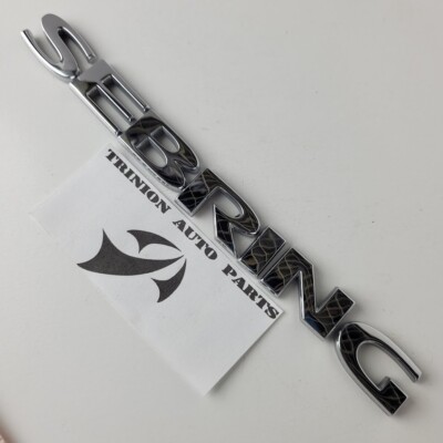 2007-2010 Chrysler Sebring Rear Trunk Sebring Emblem Badge Chrome | eBay