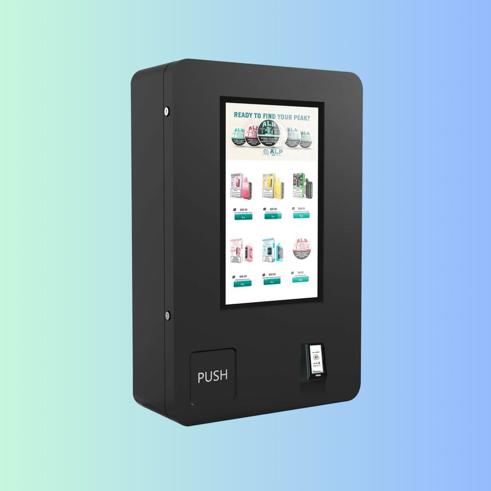 Vape Vending Machine - 21.5" Touchscreen Smart Vending Machine -ID ...