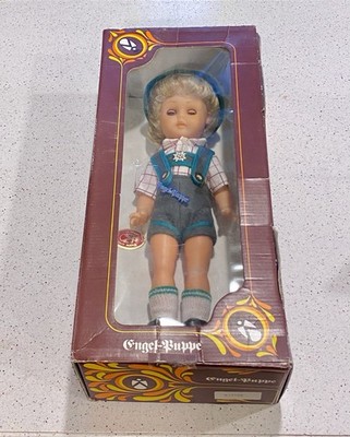 Engel Puppen Buppe 12" Boy Doll Blonde Hair Blue Eyes W. Germany Vtg ...