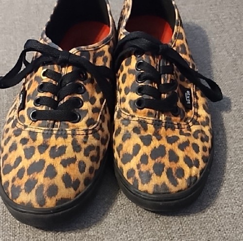 Vans Sz 7.5 Leopard print Sneaker Shoes Y2K Grunge Cheetah Goth Scene ...