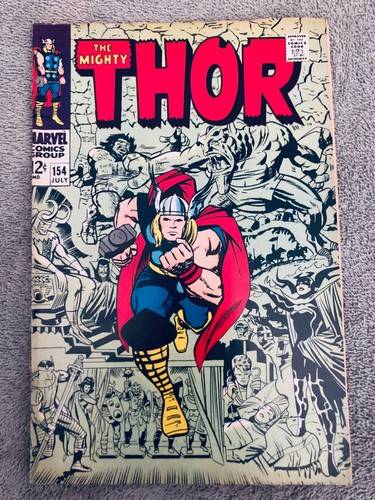 The Mighty Thor #154 Silver Age Marvel Comics July 1968 | eBay