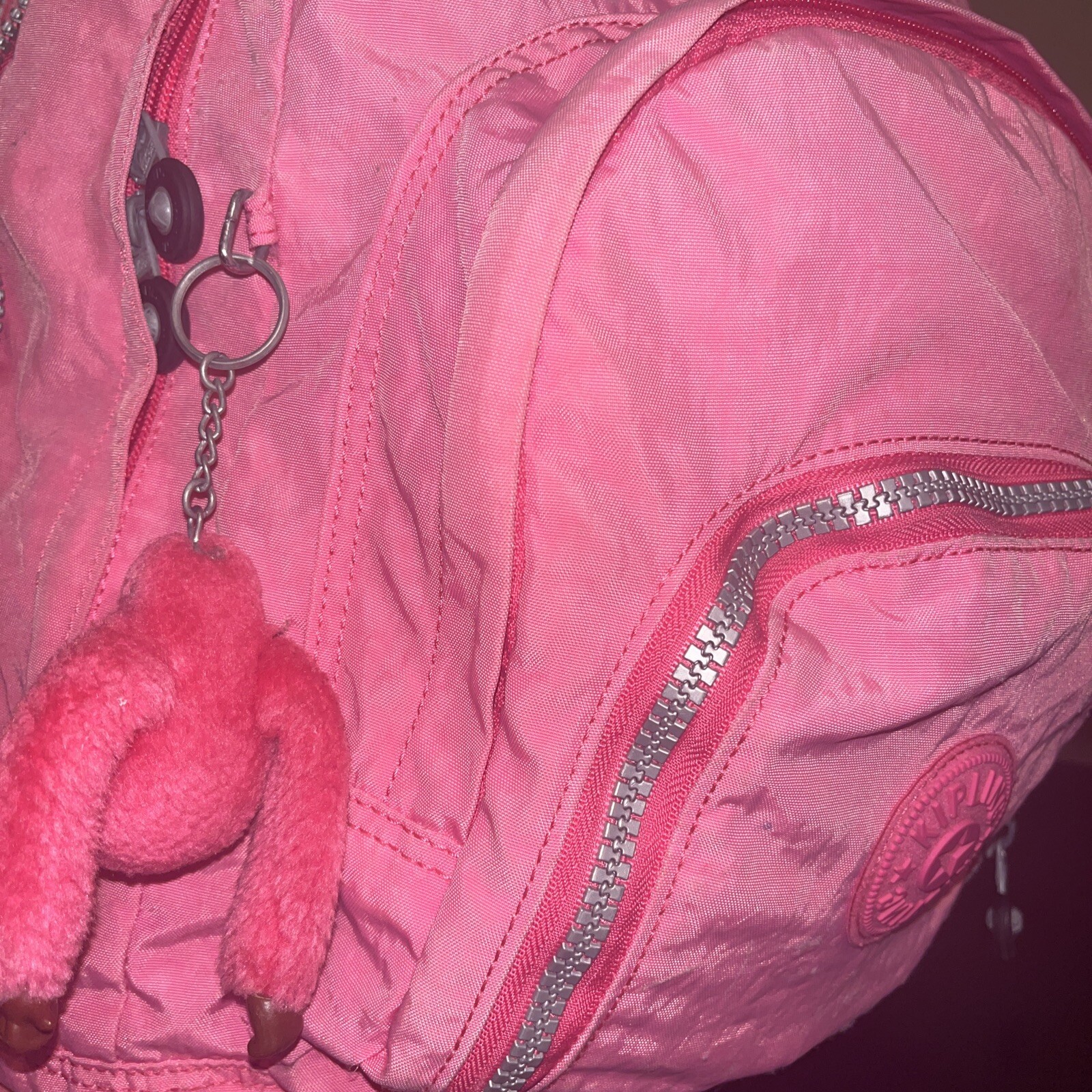 KIPLING 14’ Backpack HOT PINK WATER RESST but in great for sale online ...