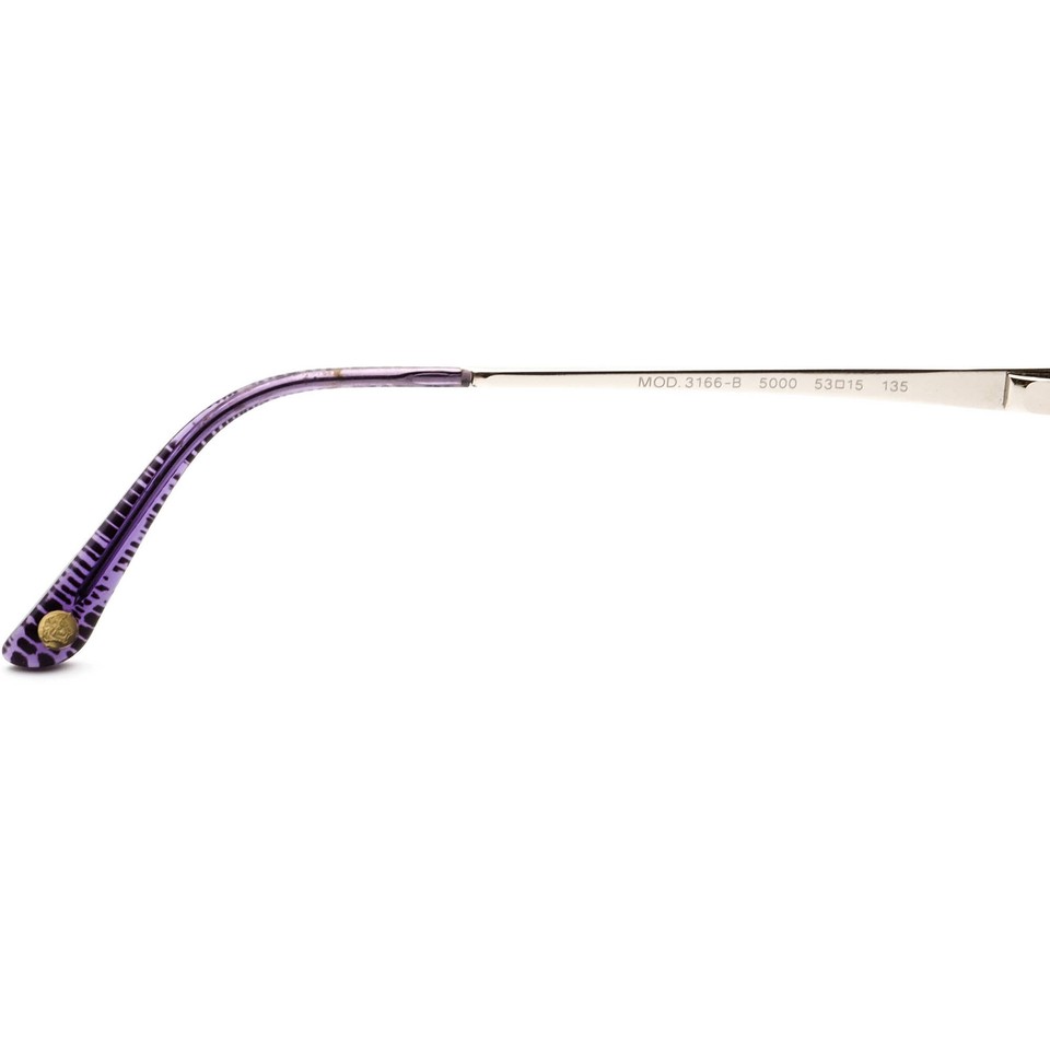 Versace Eyeglasses MOD.3166-B 5000 Purple/Silver Rhinestones Cat Eye 53 ...